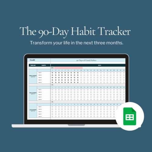 Free 90 Day Habit Tracker | Challenge Tracker Template