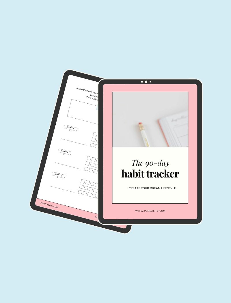 Free 90 Day Habit Tracker | Challenge Tracker Template