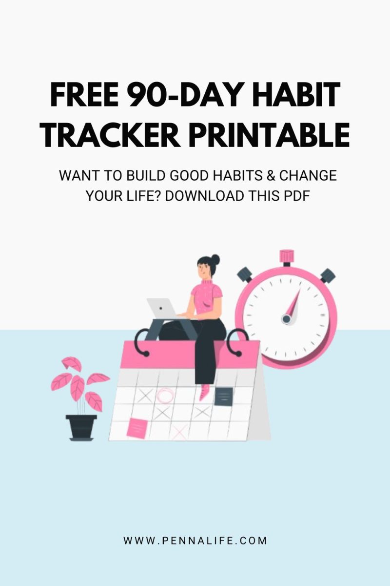 Free 90 Day Habit Tracker | Challenge Tracker Template