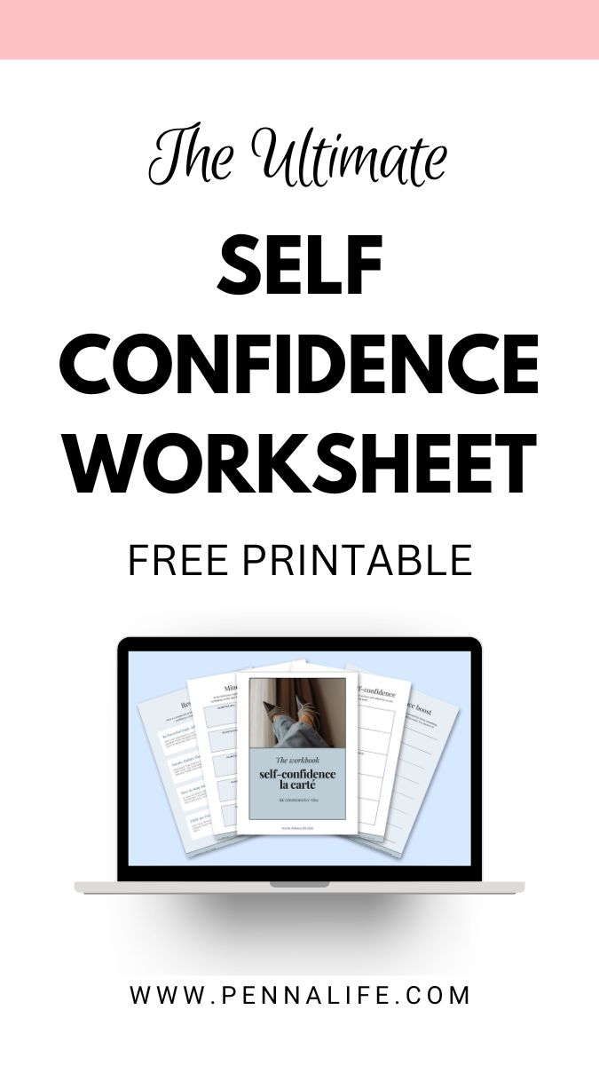 The Ultimate Self Confidence Worksheet: FREE PDF Printable