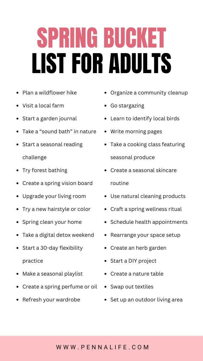 30 Exciting Spring Bucket List Ideas to Welcome Spring