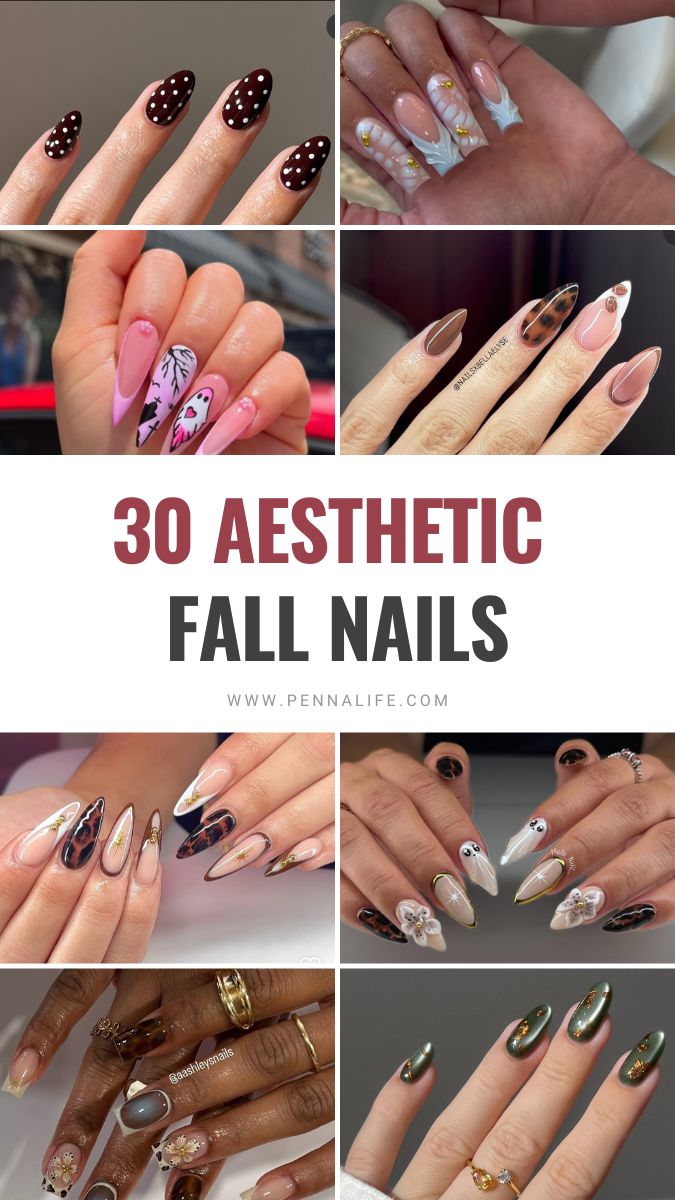 30 Stunning Fall Nail Ideas You’ll Be Obsessed With This Season - Pennalife